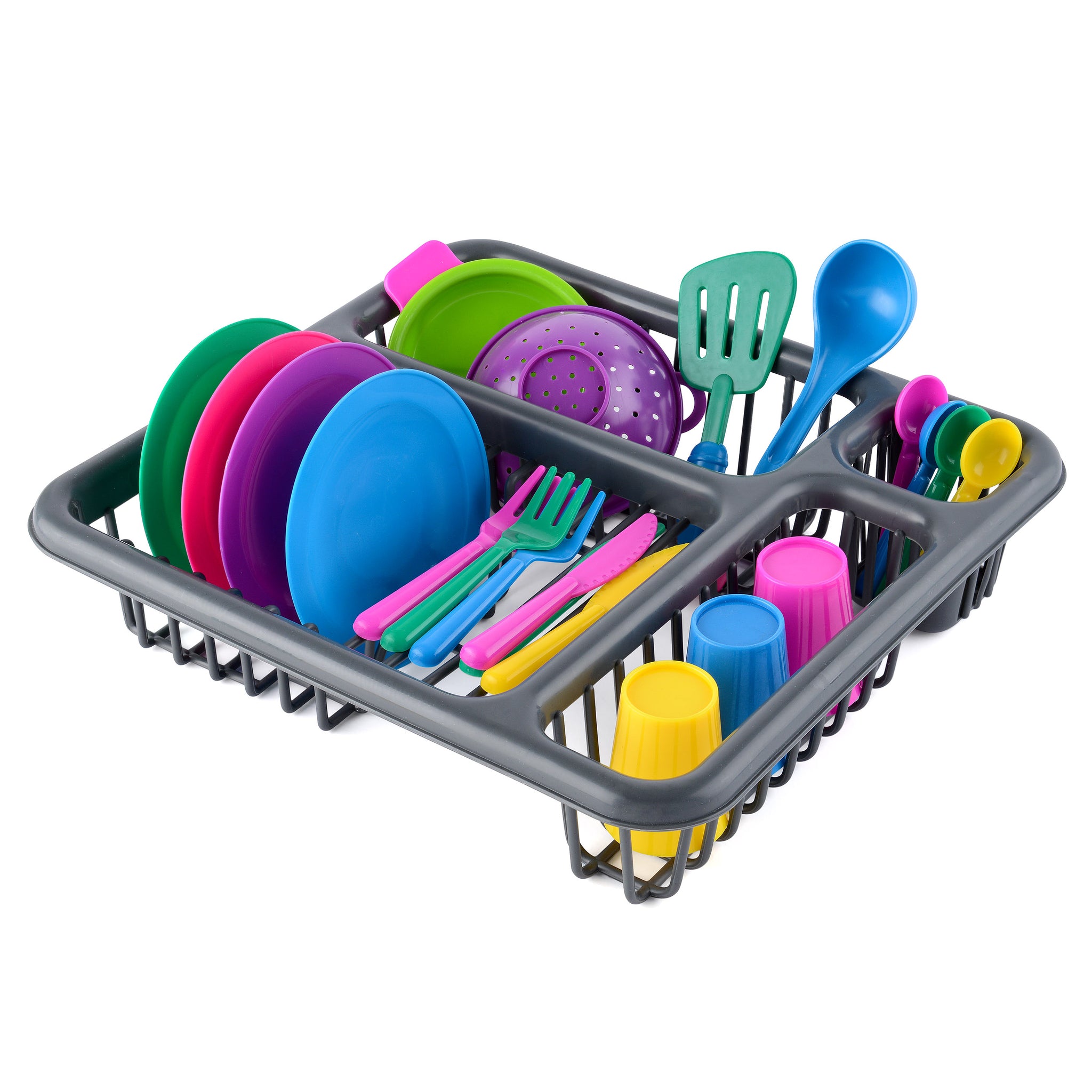 Kids Pretend Dishwashing Set with 28 Accessories - Ages 3+ | Toyrific