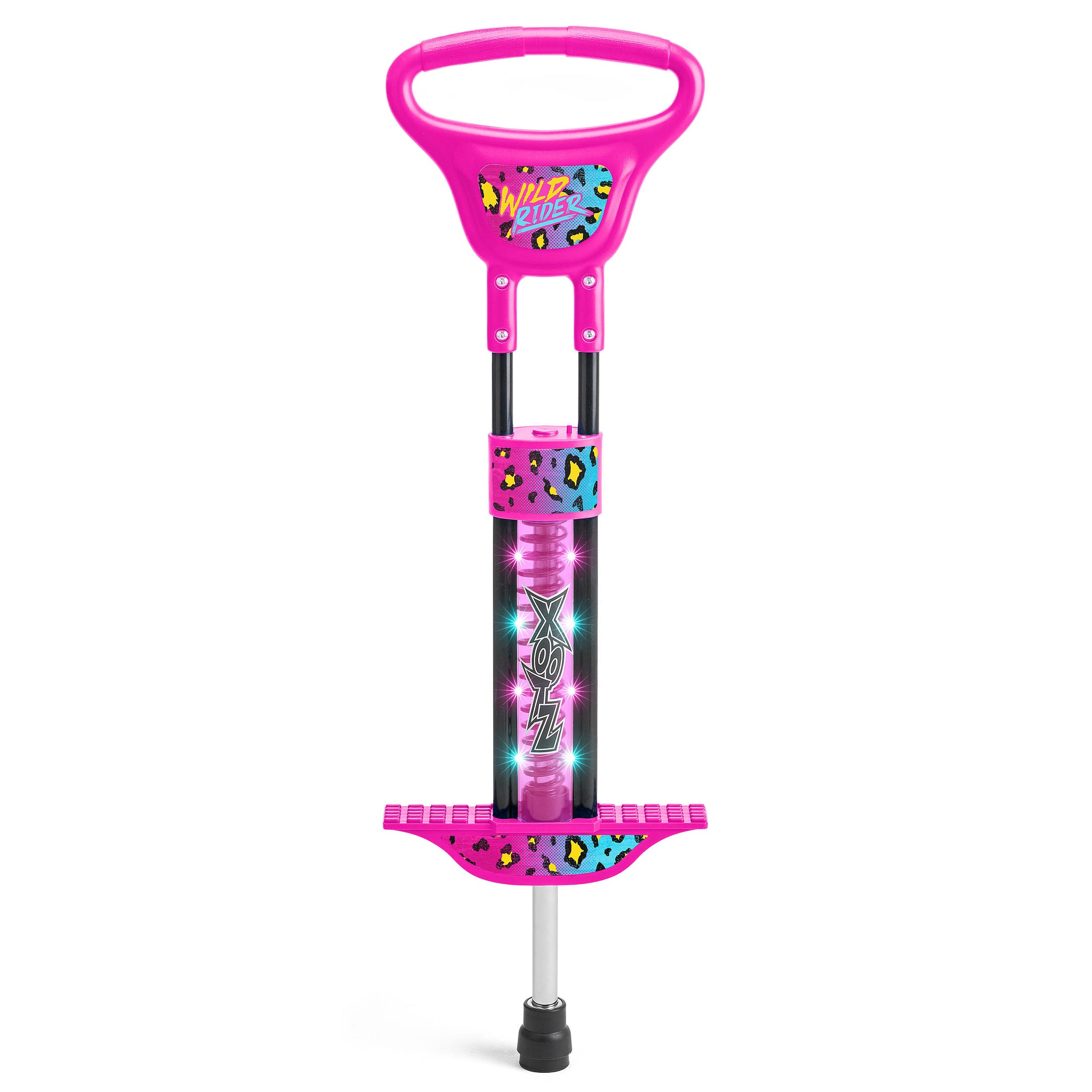 Xootz Wild Rider Light Up Pogo Stick – Pink Leopard | Toyrific